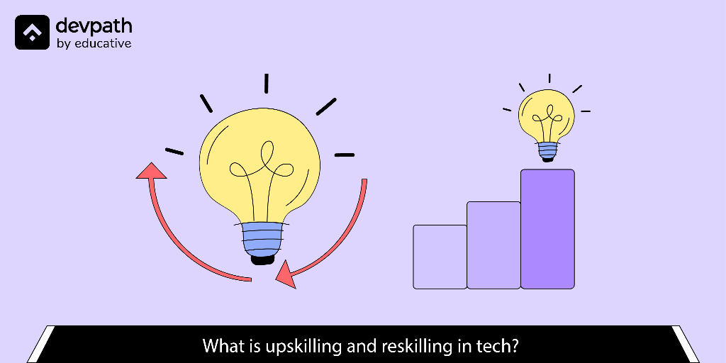 What is upskilling and reskilling in tech?